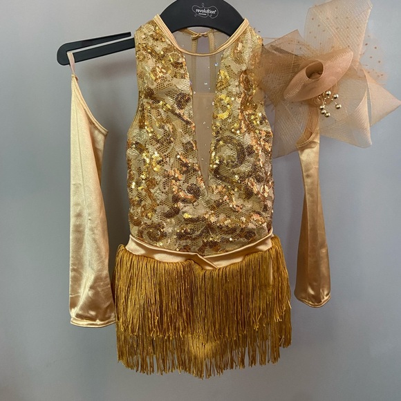 Weissman | Costumes | Gold Sequin Kids Dance Costume | Poshmark